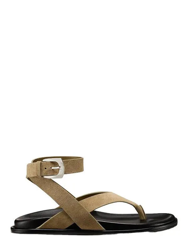 STUART WEITZMAN Mary Kate Sandals - Golden Olive