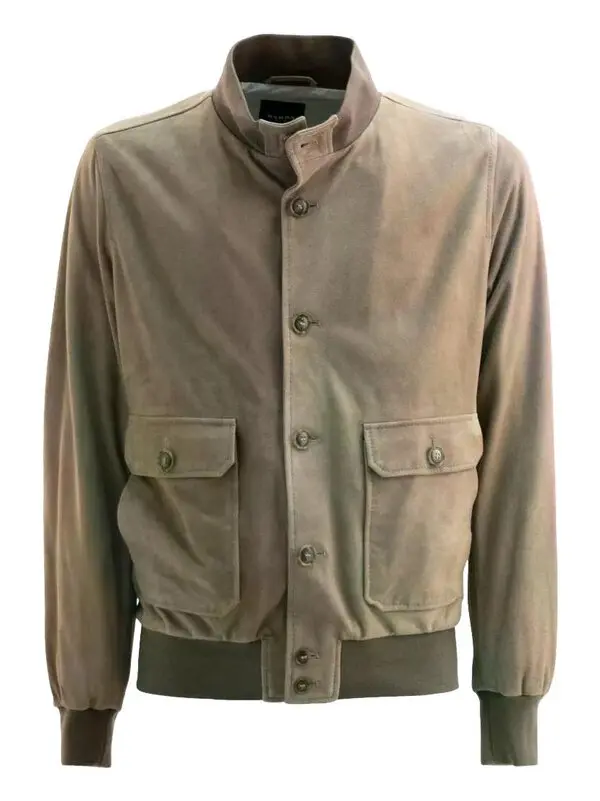 BARBA NAPOLI Vermont Bomber Jacket - Brown
