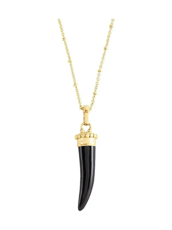 ANABEL ARAM Forza Stone Horn Charm - Black Onyx