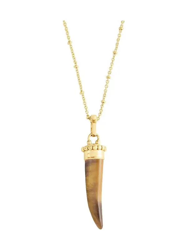 ANABEL ARAM Forza Stone Horn Charm - Tigers Eye