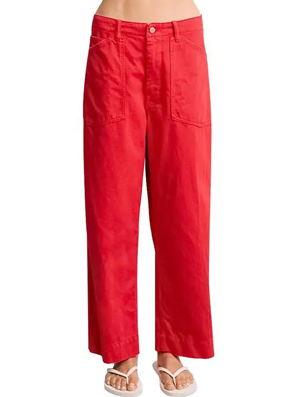 Denimist Georgia High-rise Work Jeans - Nantucket Red