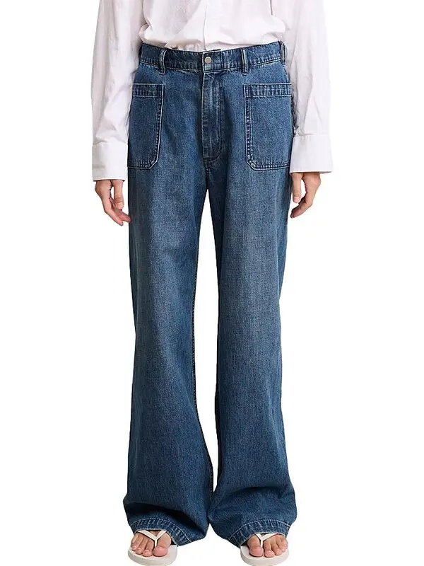 Denimist Deck High Rise Wide Leg Jeans - Shane Indigo