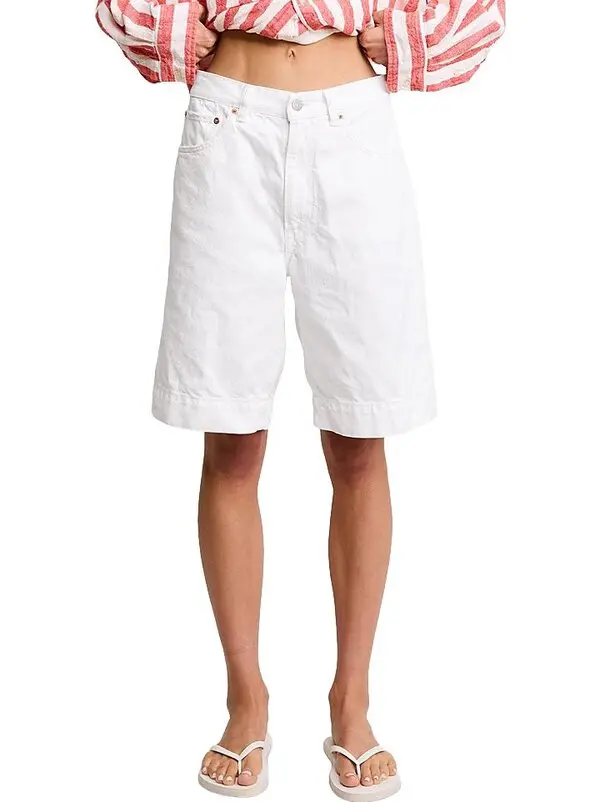 Denimist Keaton Relaxed Shorts - White Wash