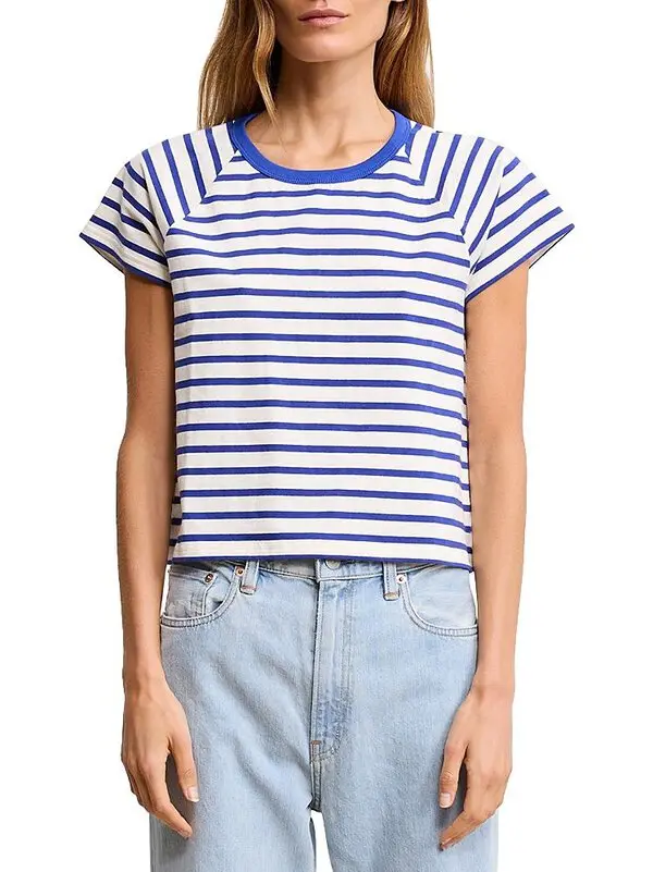 Denimist Raglan Tee - Blue Stripe