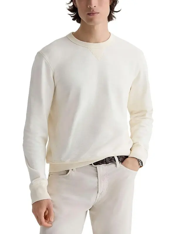 Ag Blake Crew Sweatshirt - Ivory Dust
