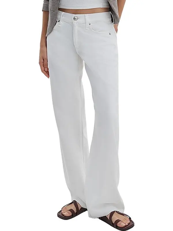 Rag & Bone Saige High-rise Straight Jeans - White
