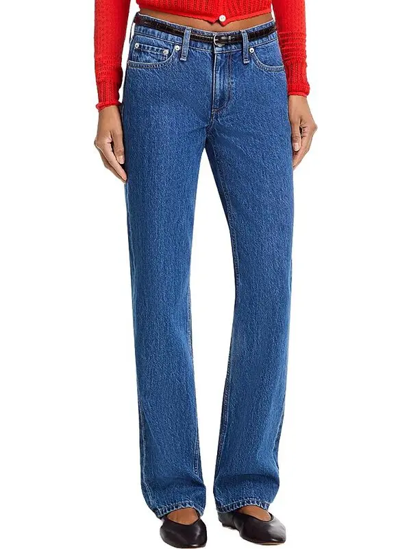 Rag & Bone Harlow Low Rise Straight Leg Jeans - Park