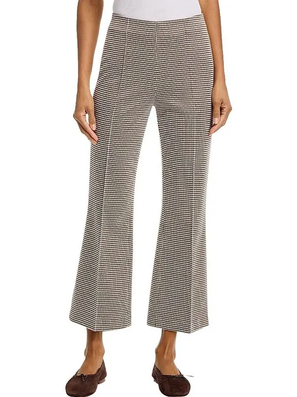 Rag & Bone Irina Kick Flare Pants - Brown Grid