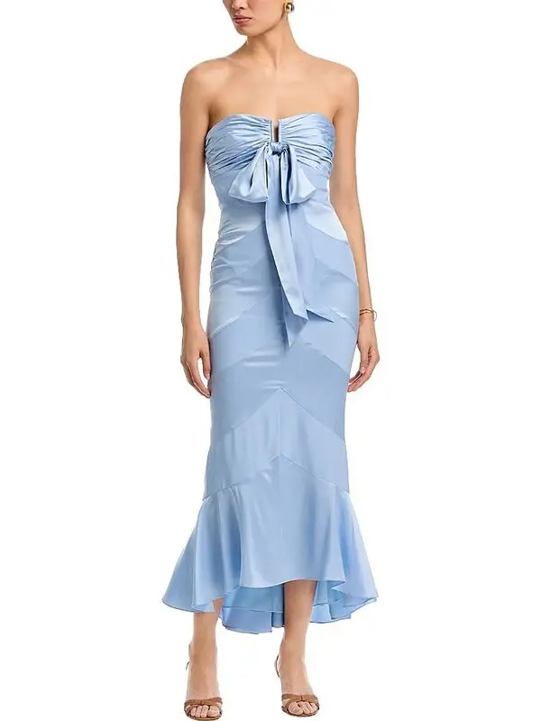 Cinq À Sept Cadilyn Silk Dress - Cornflower