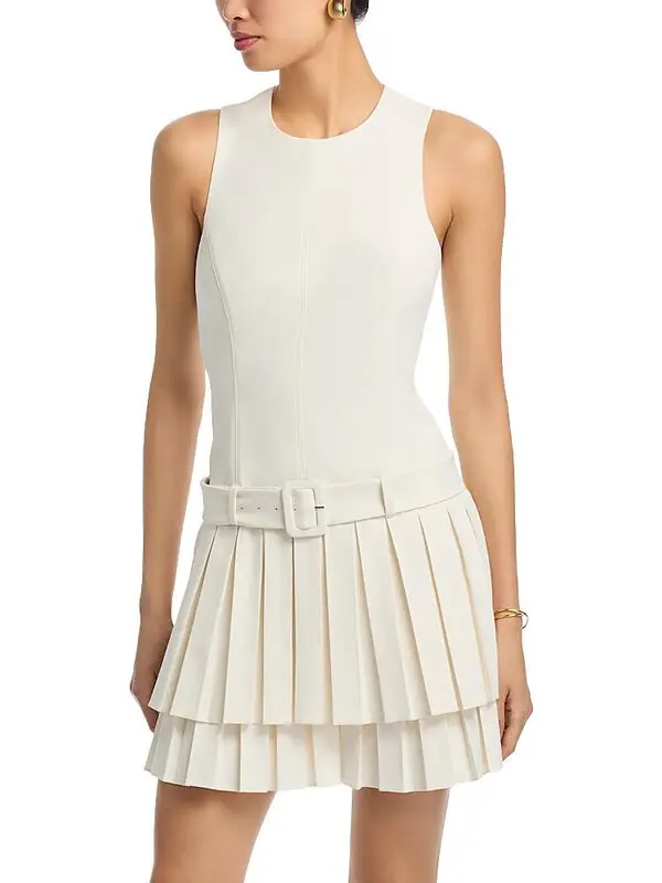 Cinq À Sept Reena Pleated Dress - Ivory