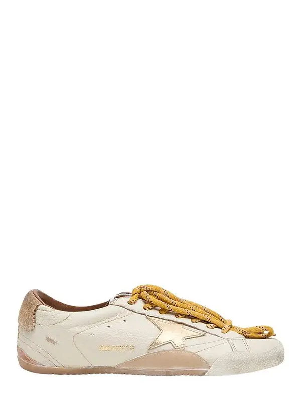 GOLDEN GOOSE True Star Low Top Sneakers - White Gold