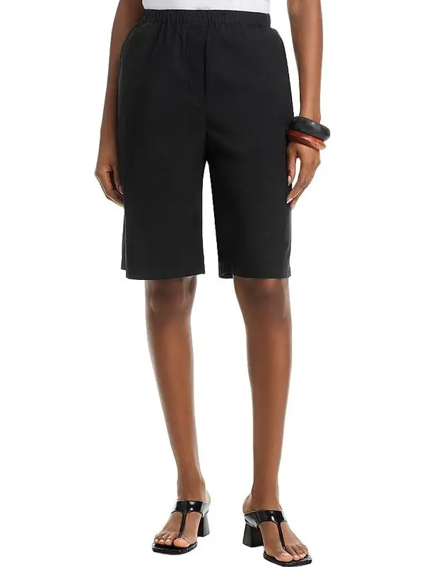 Velvet By Graham & Spencer Tomoko Elastic Waist Shorts - Black