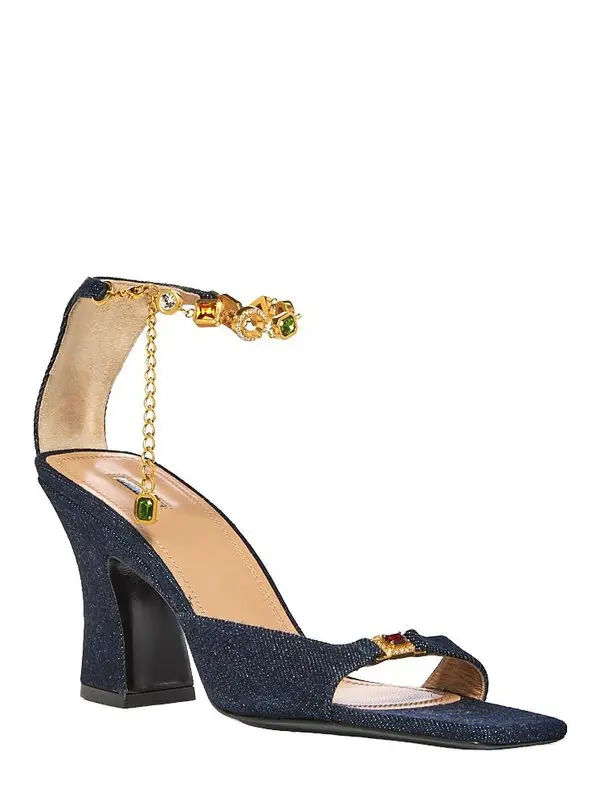 NODALETO Nodstalgia Gemma Ankle Strap Sandals - Medium Blue
