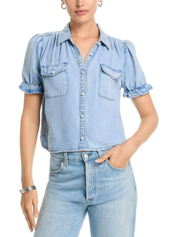 Generation Love Minella Denim Shirt - Light Blue