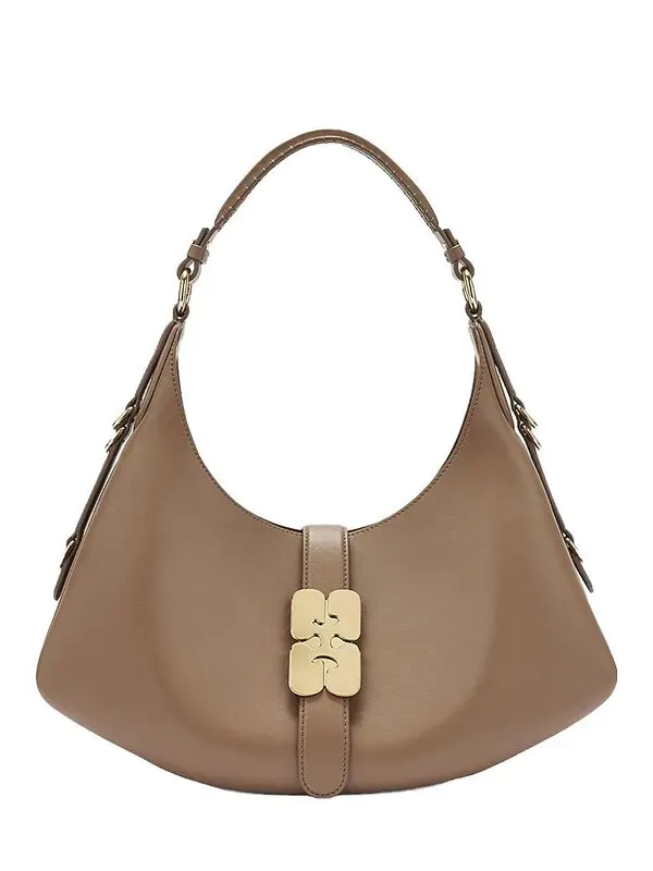 GANNI Kat Small Shoulder Bag - Coca Mocha