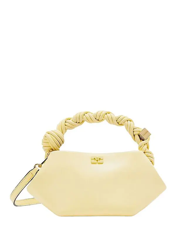GANNI Bou Small Shoulder Bag - Yellow Cream