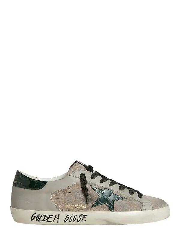 GOLDEN GOOSE Super Star Suede Sneakers - Grey Beige