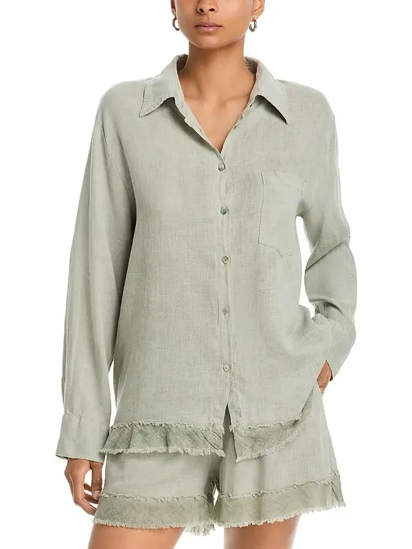 Vintage Havana Button-down Shirt - Sage