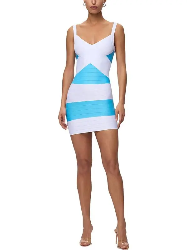 Herve Leger The Vip Dress - Sky Alabaster