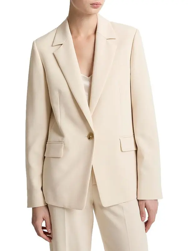 Vince Soft Sculpture Blazer - Ecru