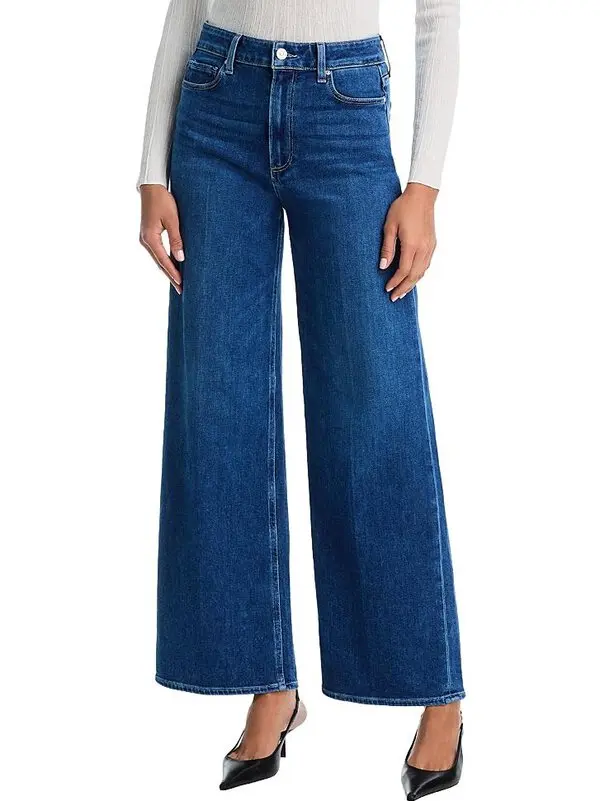 Paige Aneesa High Rise Wide Leg Jeans - Amalfi Tide