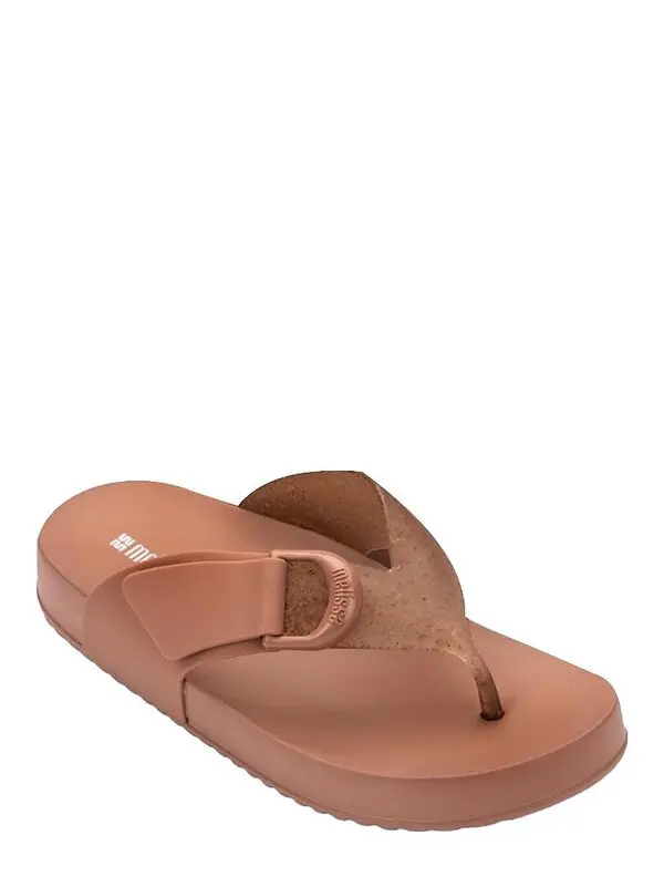 Melissa Cozy Thong Flip Flop Sandals - Brown