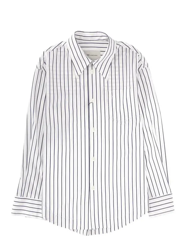 Ami Cotton Oversized Shirt - White