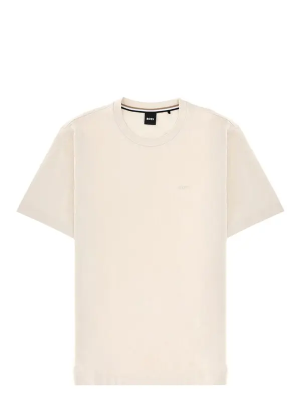 BOSS T-shirt With Logo - Ivory