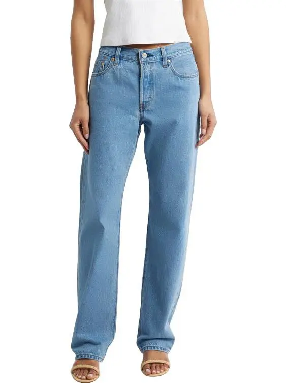 LEVI'S 501® '90s Relaxed Straight Leg Jeans - Stone Today Mid