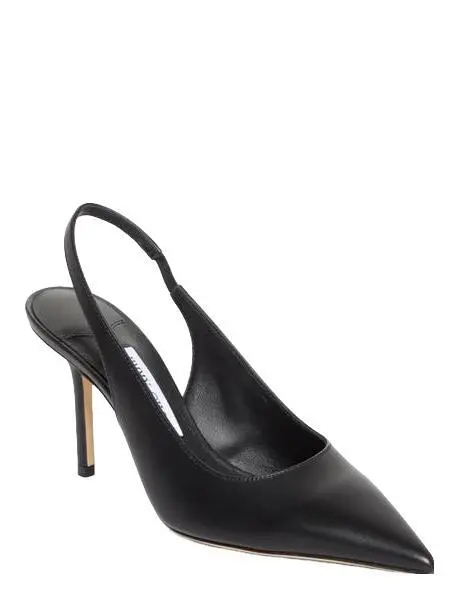 JIMMY CHOO Love Pointed Toe Slingback Pumps - Black