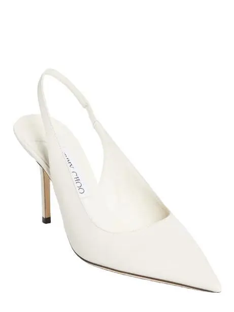 JIMMY CHOO Love Pointed Toe Slingback Pumps - Latte
