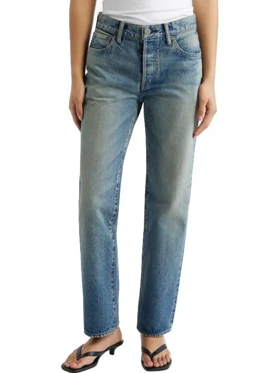 Moussy Vintage Randolph Straight-leg Jeans - Light Blue