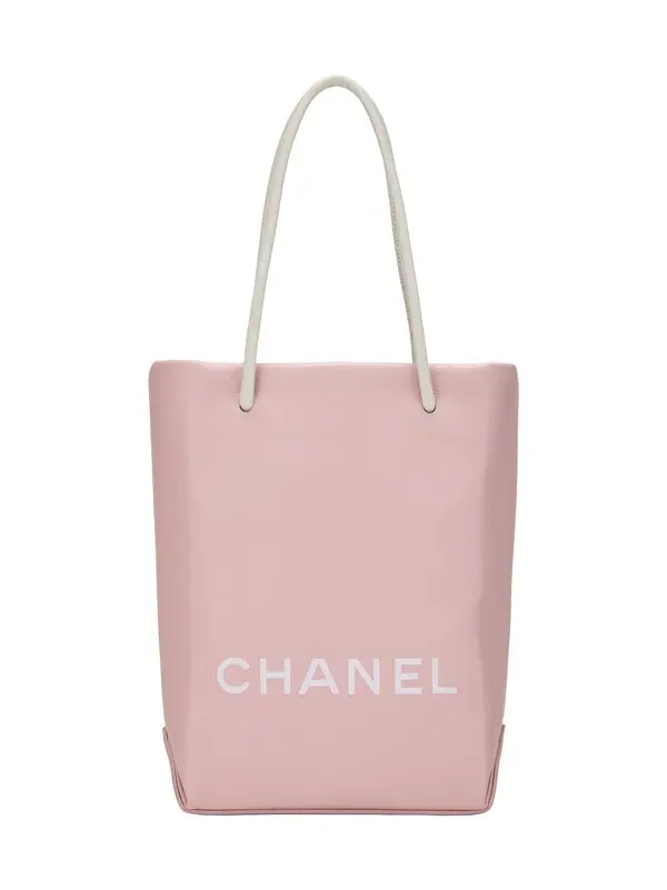 Chanel Calfskin Rue Cambon Essential Shopping Tote - Pink