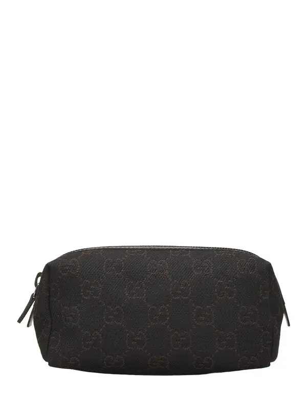 Gucci Gg Supreme Canvas Cosmetic Pouch - Brown