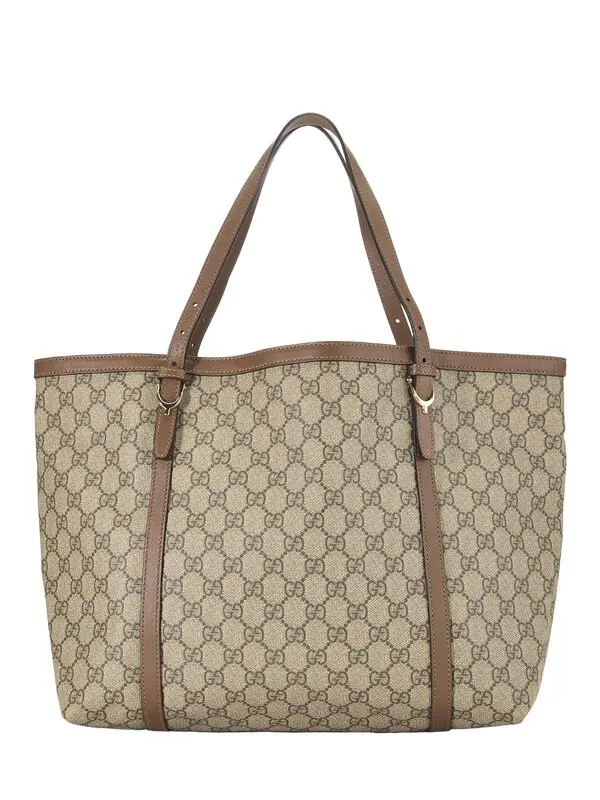 Gucci Gg Supreme Nice Tote - Brown
