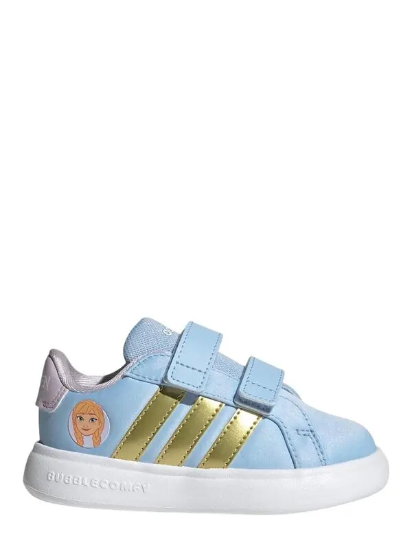 Adidas Grand Court 3.0 Disney Frozen Anna - Glow Blue/gold Metallic/ice Lavender