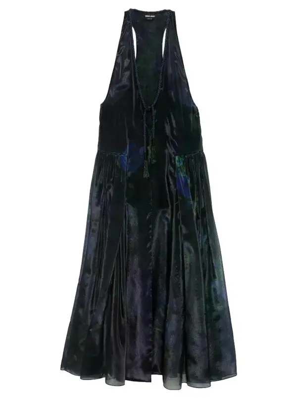 Giorgio Armani Floral Dress - Blue