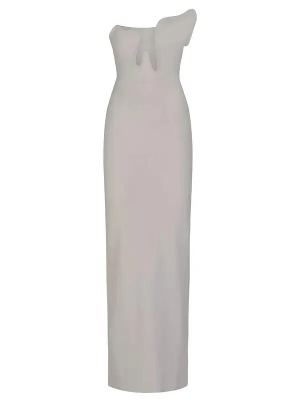 Christopher Esber Salacia Strapless Dress - Grey