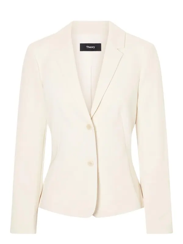Theory Crepe Blazer - Neutrals