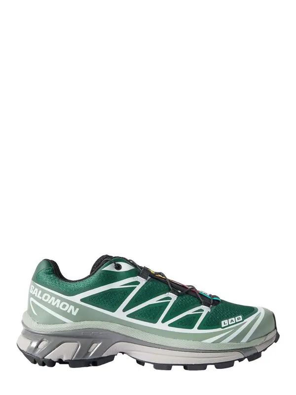 SALOMON Xt-6 Rubber-trimmed Sneakers - Green