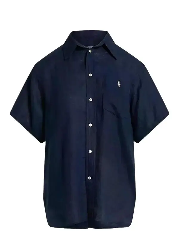 Polo Ralph Lauren Oversized Linen Shirt - Blue
