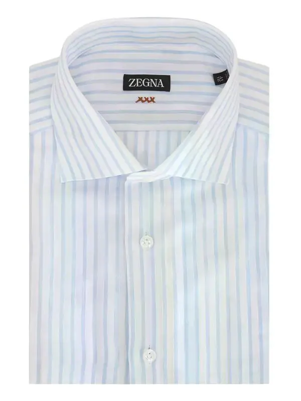 Zegna Striped-pattern Shirt - Blue