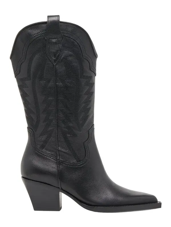 DOLCEVITA Ryland Extra Wide Calf Boots - Black Leather
