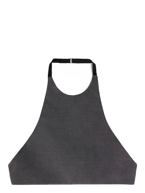 JIL SANDER Poplin Halter Top - Grey