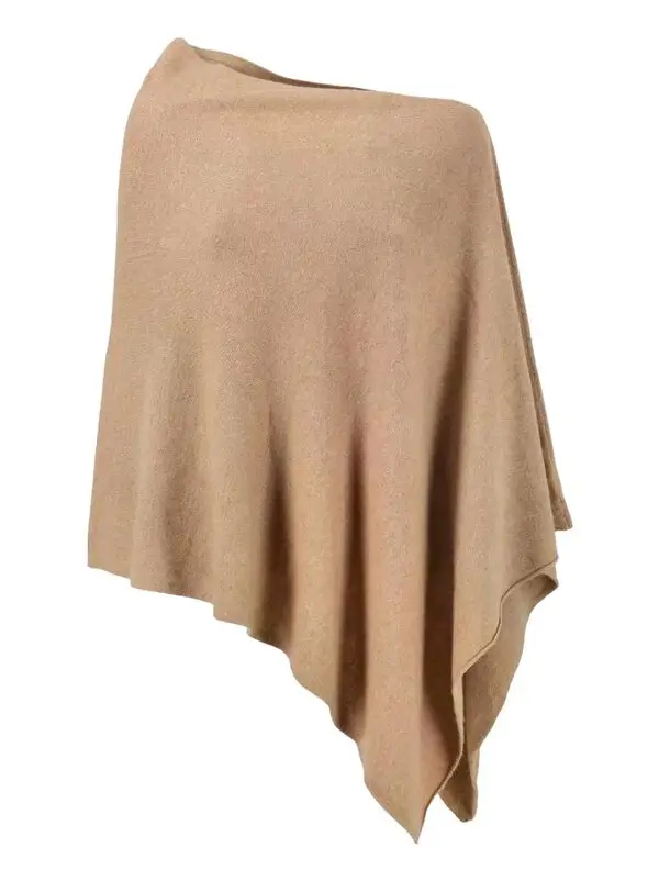 Vintage Cashmere Poncho - Neutrals