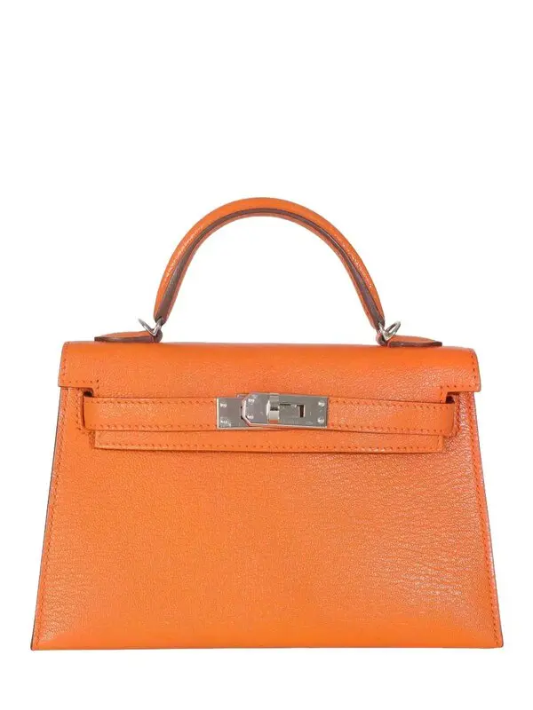 Hermès 2019 Mini Kelly Sellier 20 Leather Bag - Orange