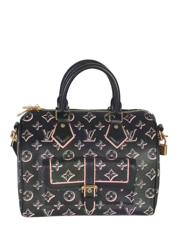 LOUIS VUITTON Speedy Bandoulière 25 Monogram Canvas - Black