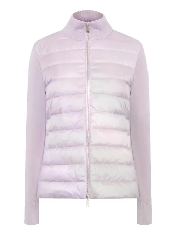 Moncler Panelled Zip-up Jacket - Purple