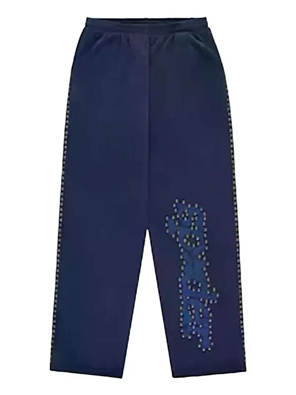 SP5DER Punk V3 Studded Track Pants - Blue