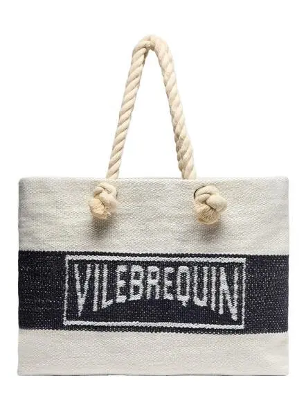 Vilebrequin Cotton Woven Beach Bag Binta - Blue
